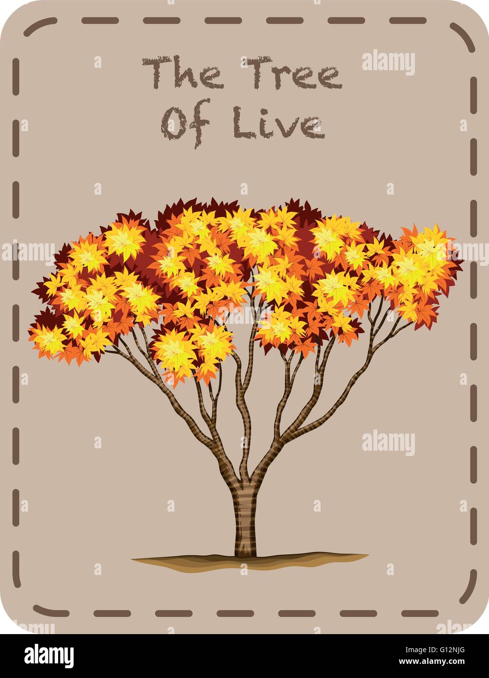 Ground for live tree Stock Vector Images - Alamy