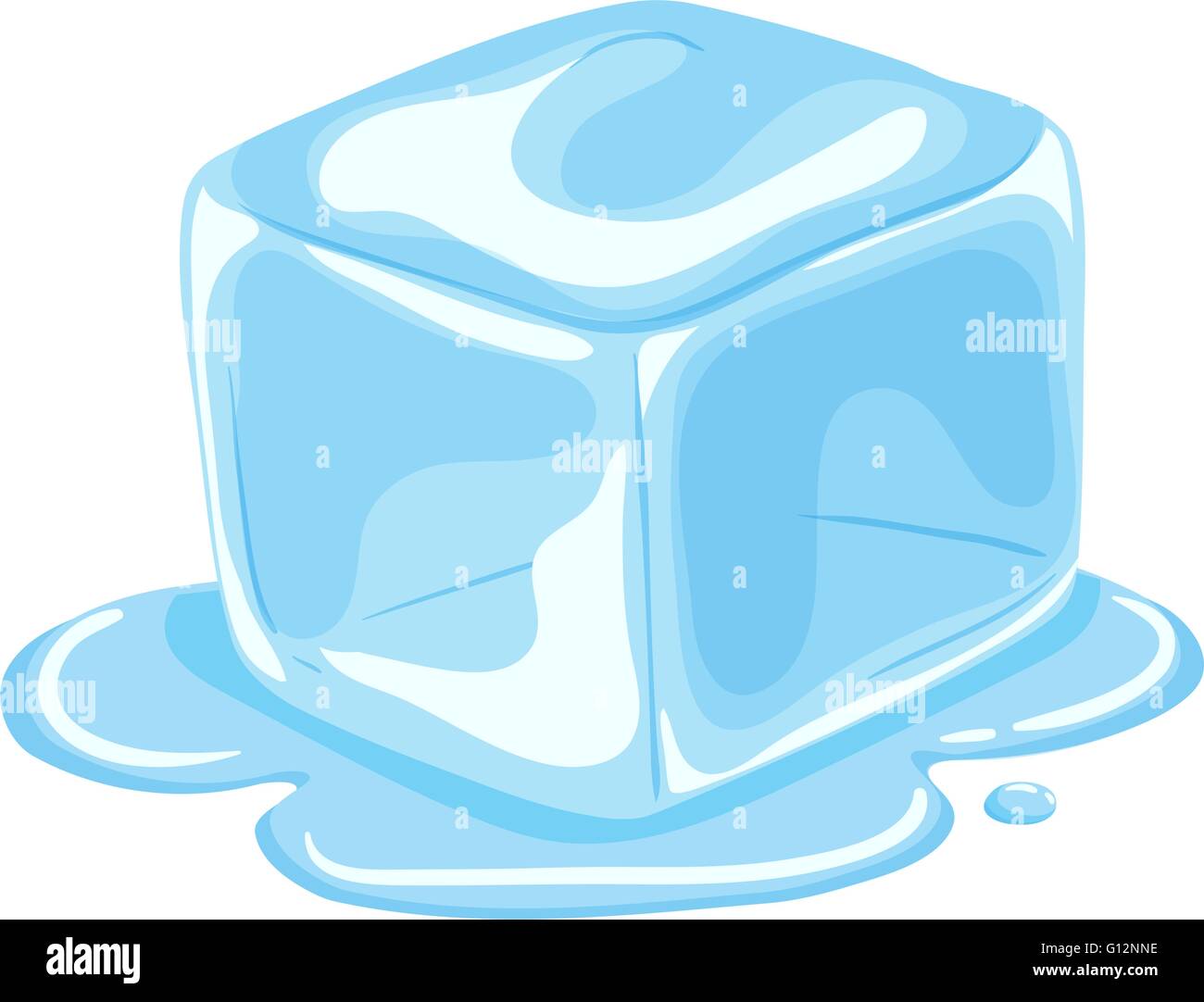 Ice Cube Melting Stock Vector Images - Alamy