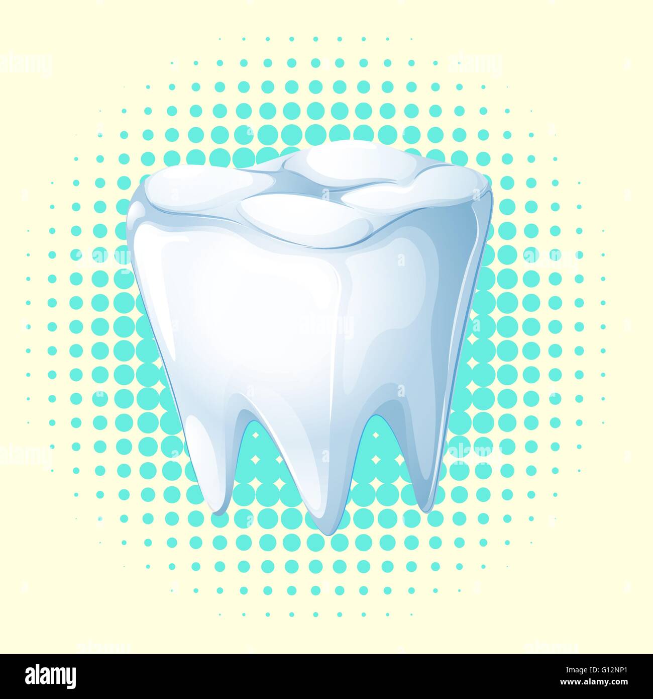 Dental theme with tooth illustration Stock Vector Image & Art - Alamy