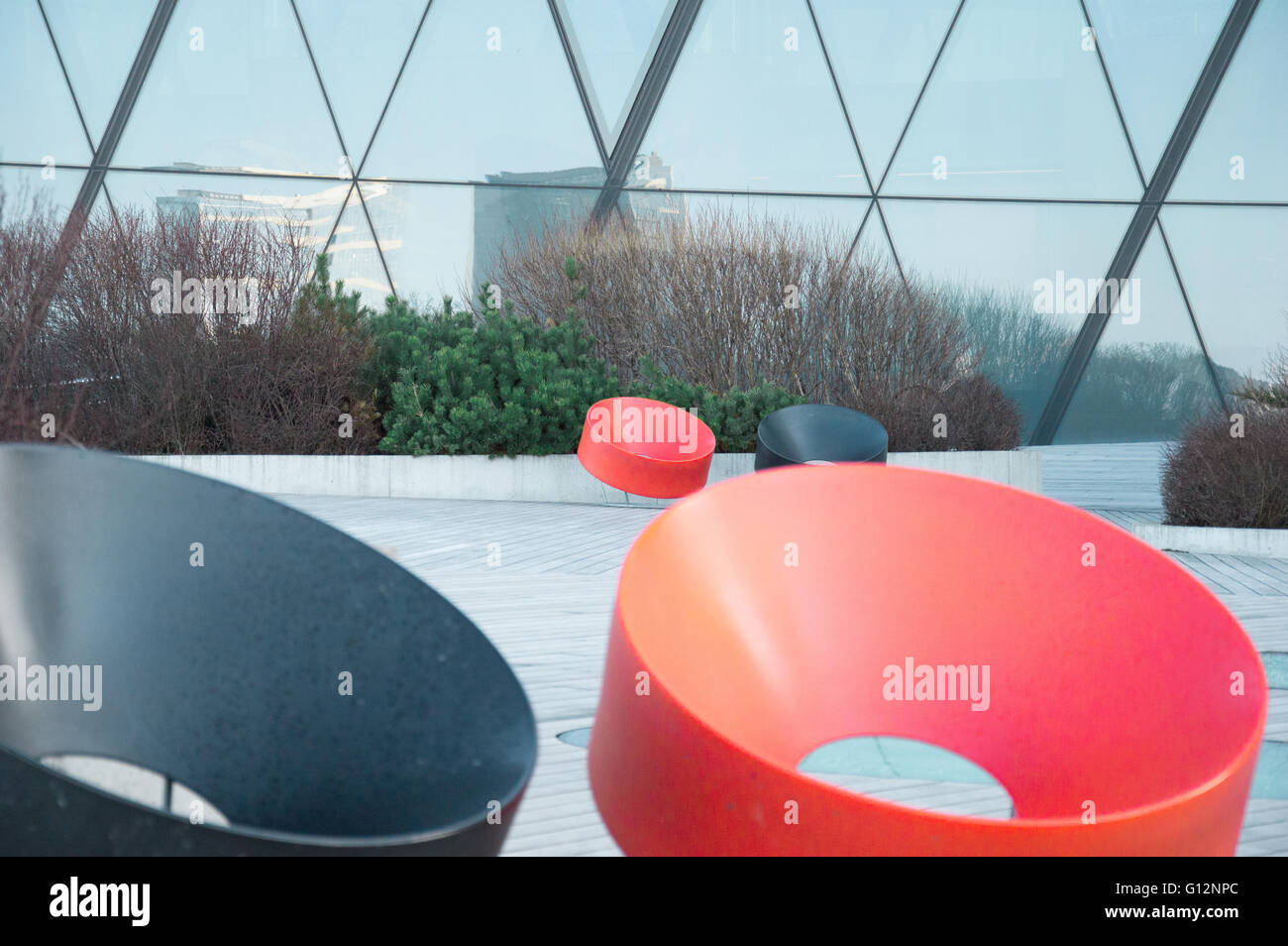 seats, architecture and shadows Stock Photo - Alamy