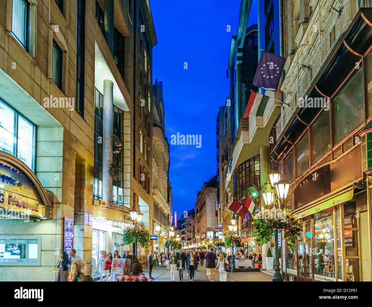 Vaci shopping district hi-res stock photography and images - Alamy