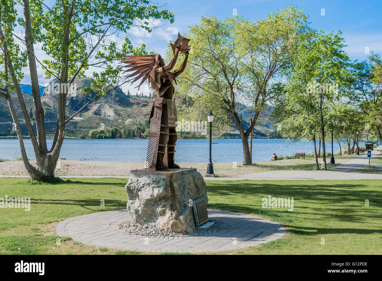 The Salmon Chief sculpture by First Nations artisst Virgil Marchand ...
