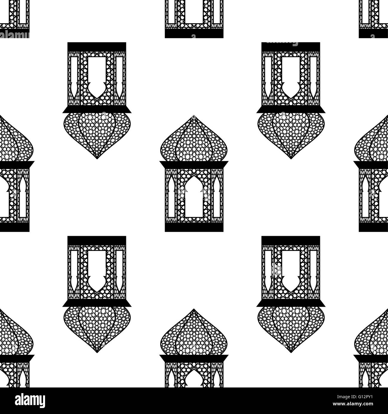 seamless of ramadan lantern Stock Vector Image & Art - Alamy