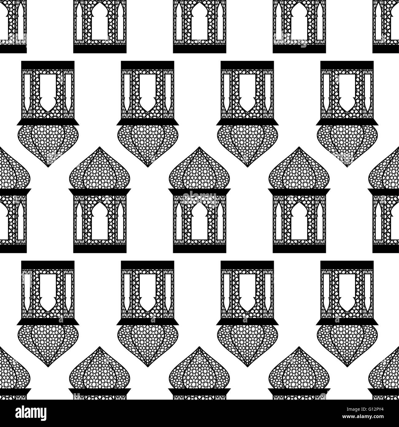 seamless of ramadan lantern Stock Vector Image & Art - Alamy