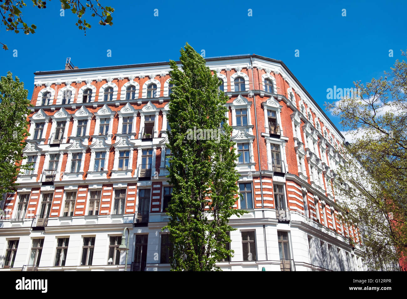 Nice restored residential building in Berlin, Germany Stock Photo - Alamy