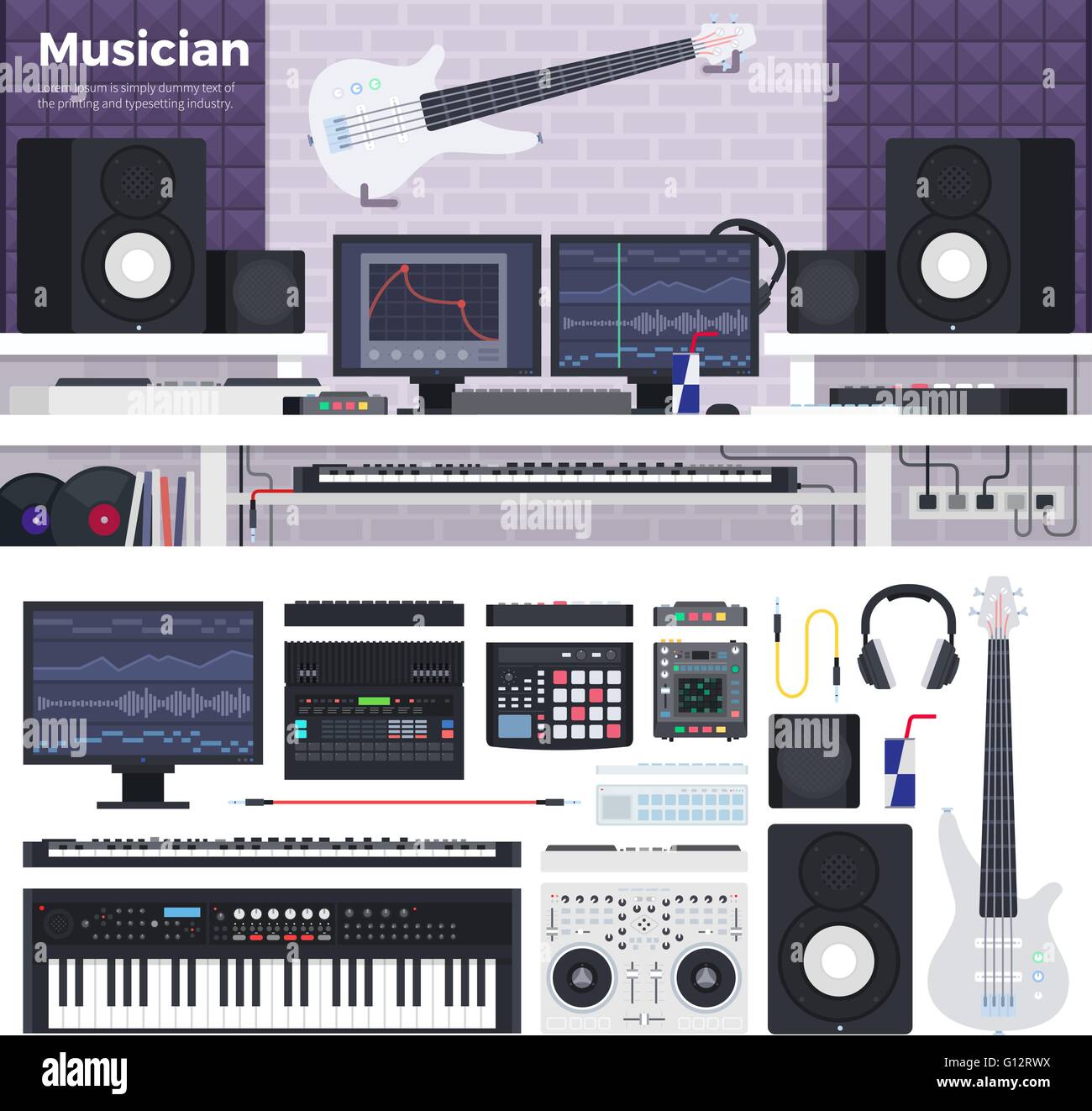 Compositor Stock Vector Images - Alamy