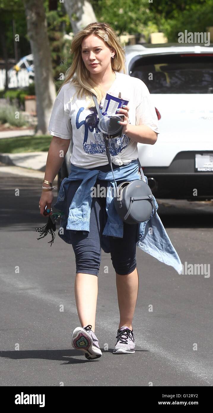 Hilary Duff seen leaving Rise Movement gym Featuring: Hilary Duff Where ...