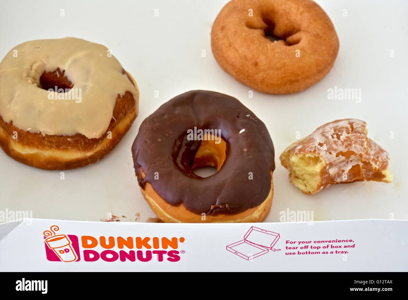 Dunkin donuts box hi-res stock photography and images - Alamy