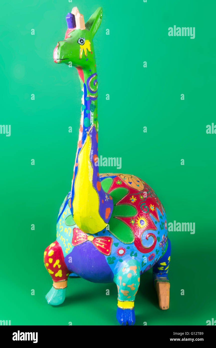 handicraft, craftwork, workmanship, giraffe, camelopard, colorful ...