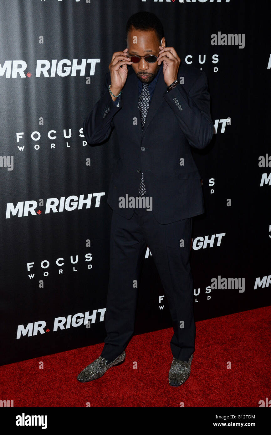 New York Premiere of 'Mr. Right' - Red Carpet Arrivals Featuring: RZA ...