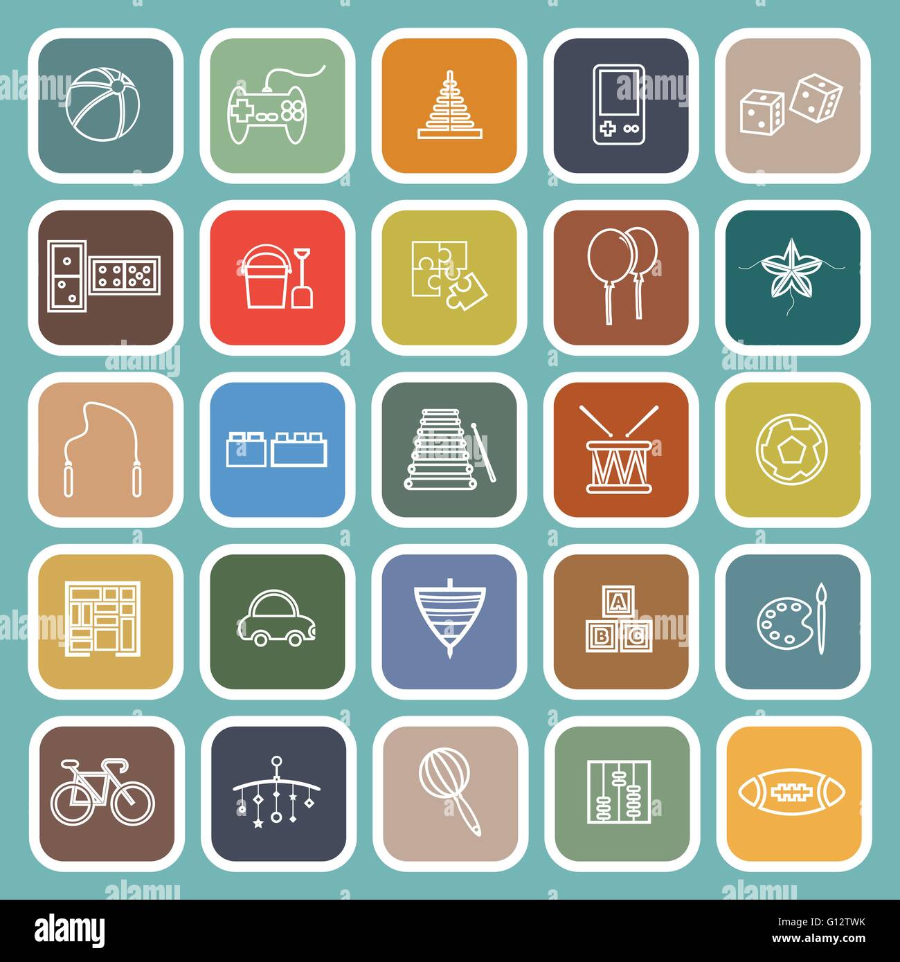 Drum on green background Stock Vector Images - Alamy