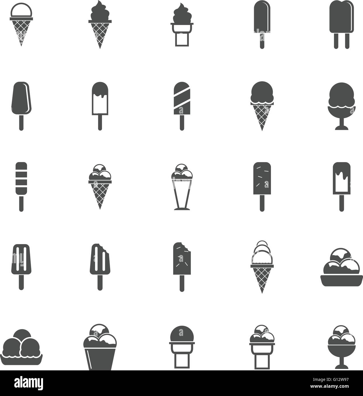 Ice latte on white Stock Vector Images - Alamy