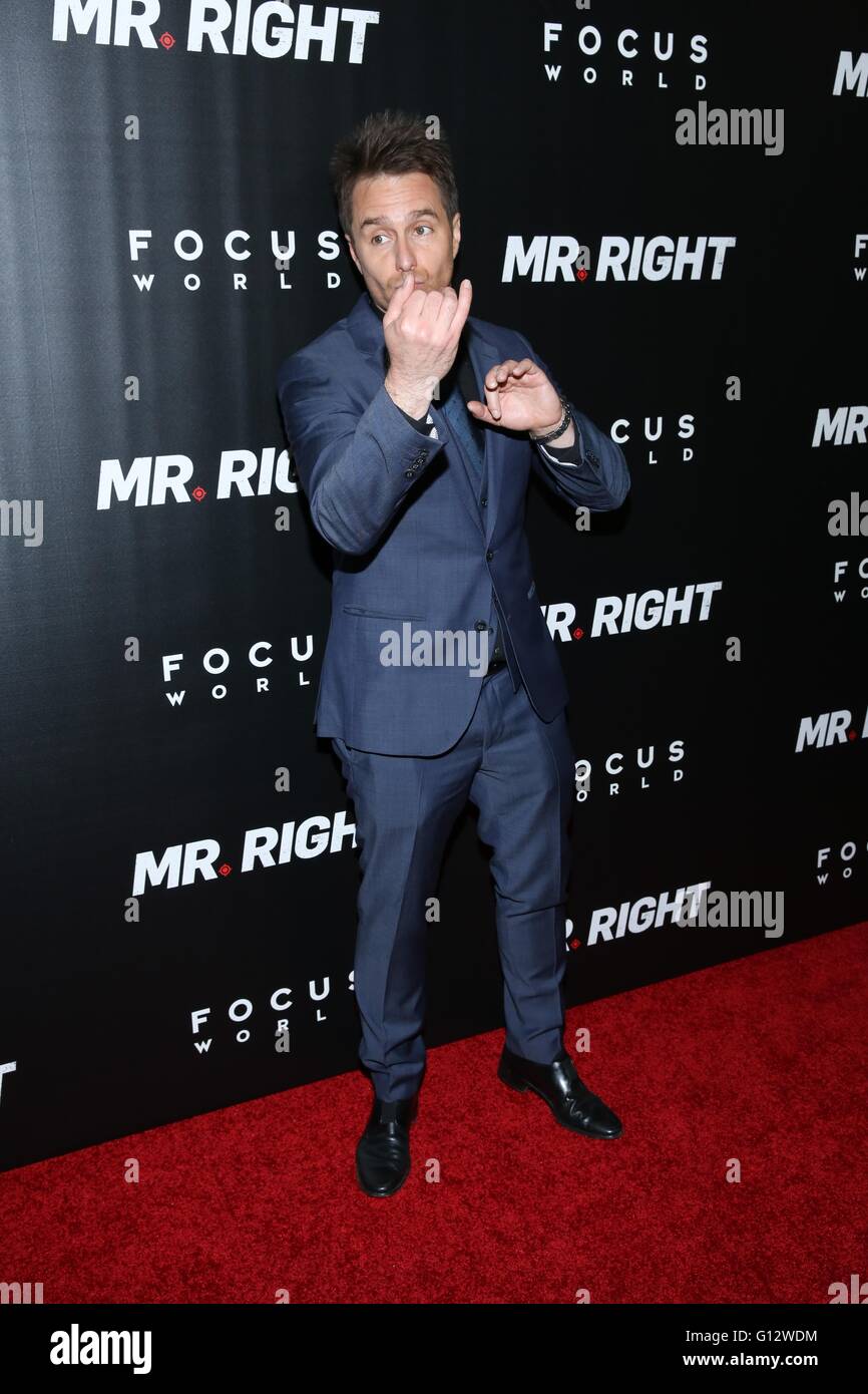 New York Premiere of 'Mr. Right' - Red Carpet Arrivals Featuring: Sam ...