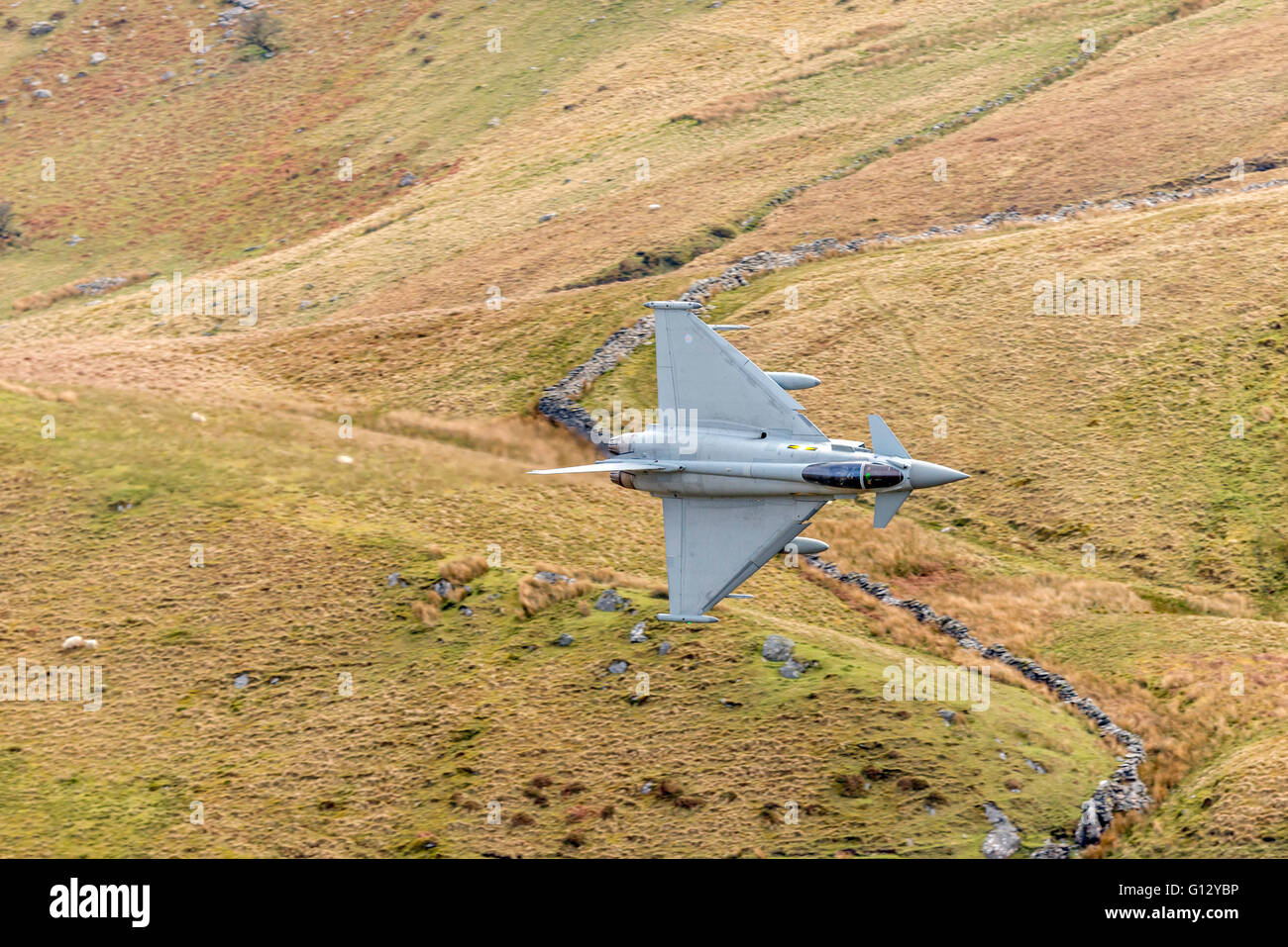 Typhoon Eurofighter Mach Loop Wales Uk. cad east, Machynlleth, low ...