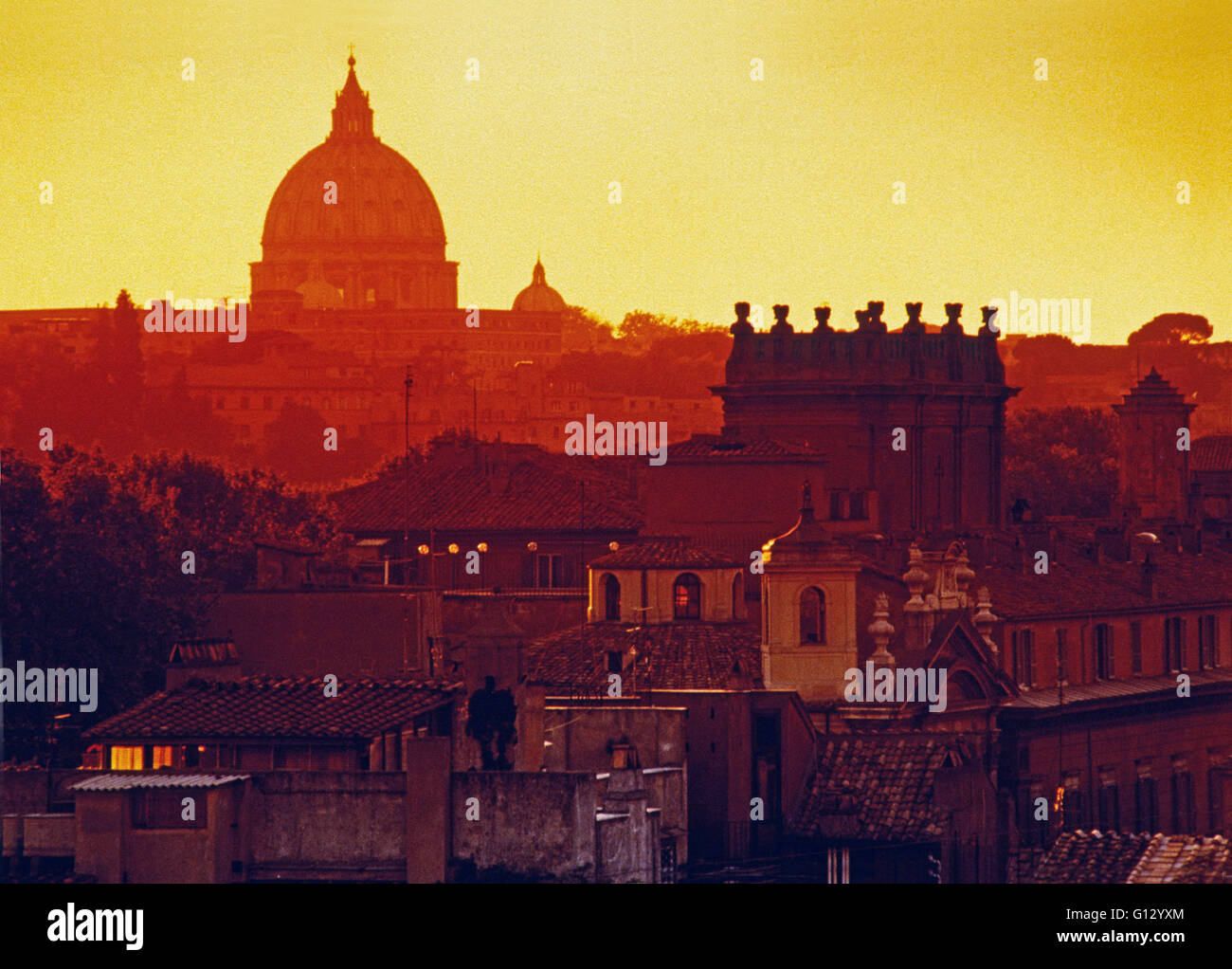 Rome rooftops, italy Stock Photo - Alamy
