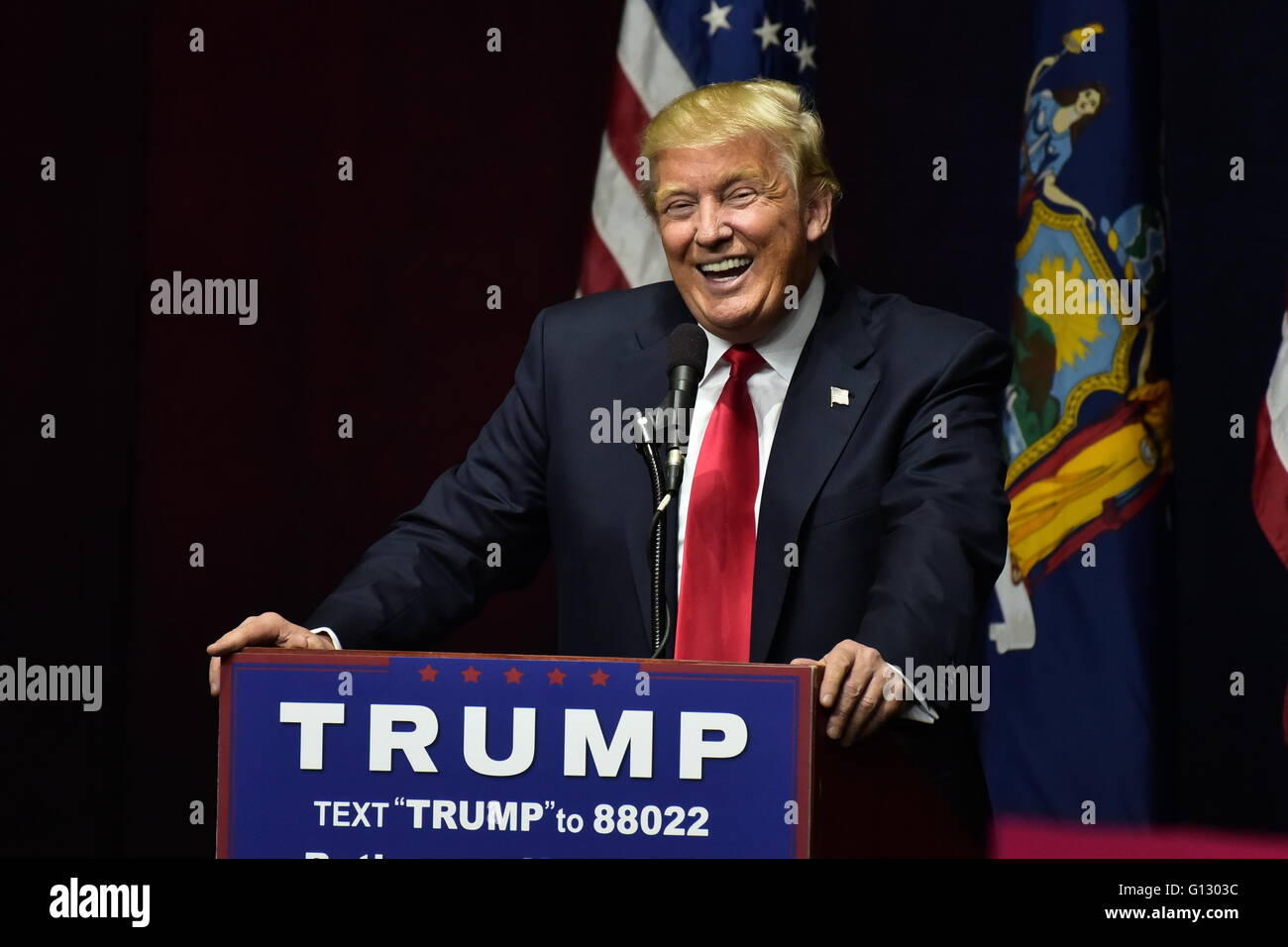 Donald Trump attends his political rally for the presidency of the ...
