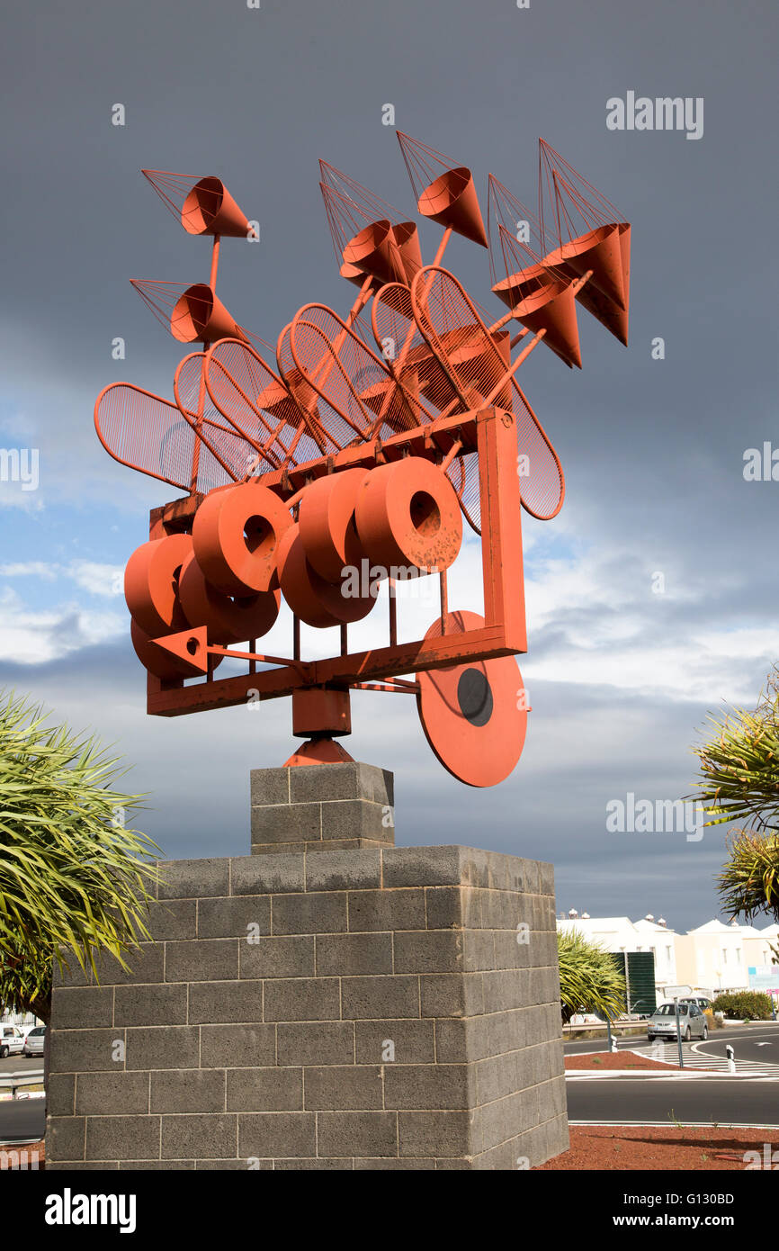 Wind sculpture weather vane by César Manrique, Arrieta, Lanzarote ...