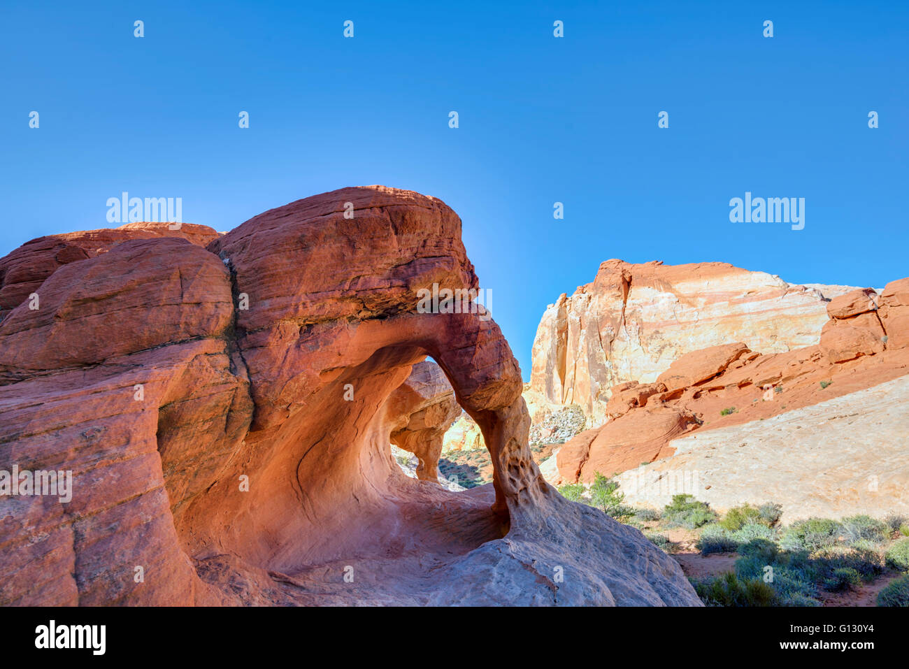 Arch formation. Valley of Fire State Park, Nevada Stock Photo - Alamy