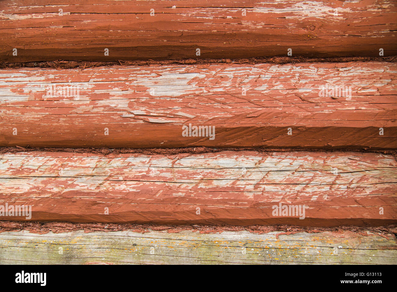 Wooden wall from logs Stock Photo - Alamy