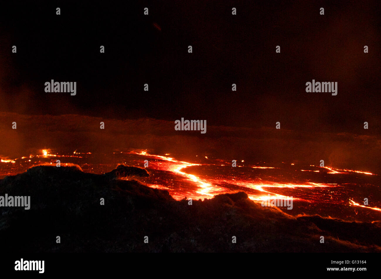 Ethiopia-Danakil Depression, Erta Ale Volcano Stock Photo - Alamy