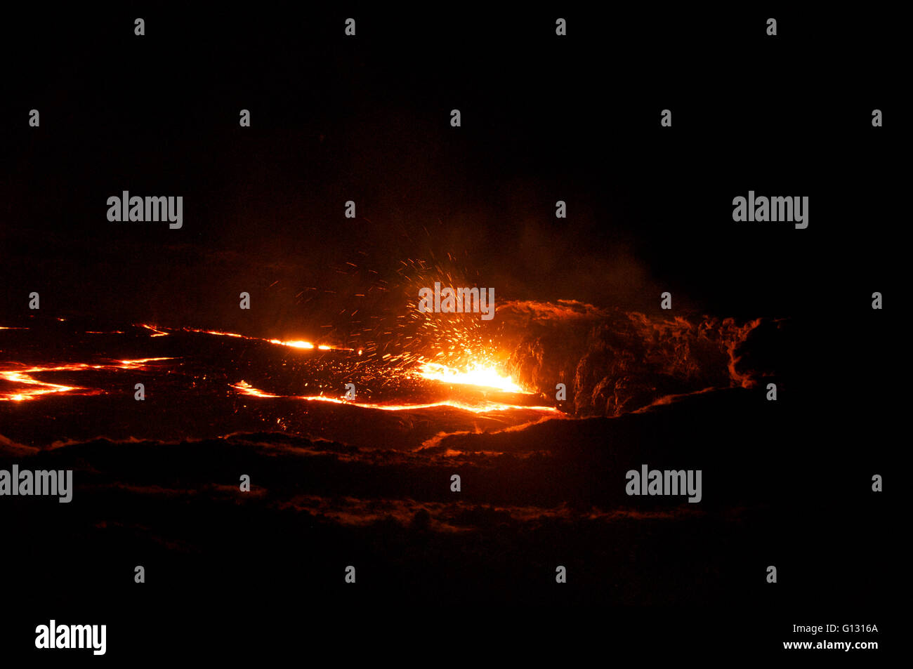 Ethiopia-Danakil Depression, Erta Ale Volcano Stock Photo - Alamy