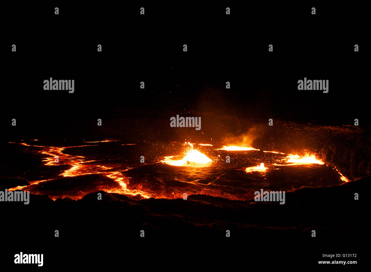 Ethiopia-Danakil Depression, Erta Ale Volcano Stock Photo - Alamy