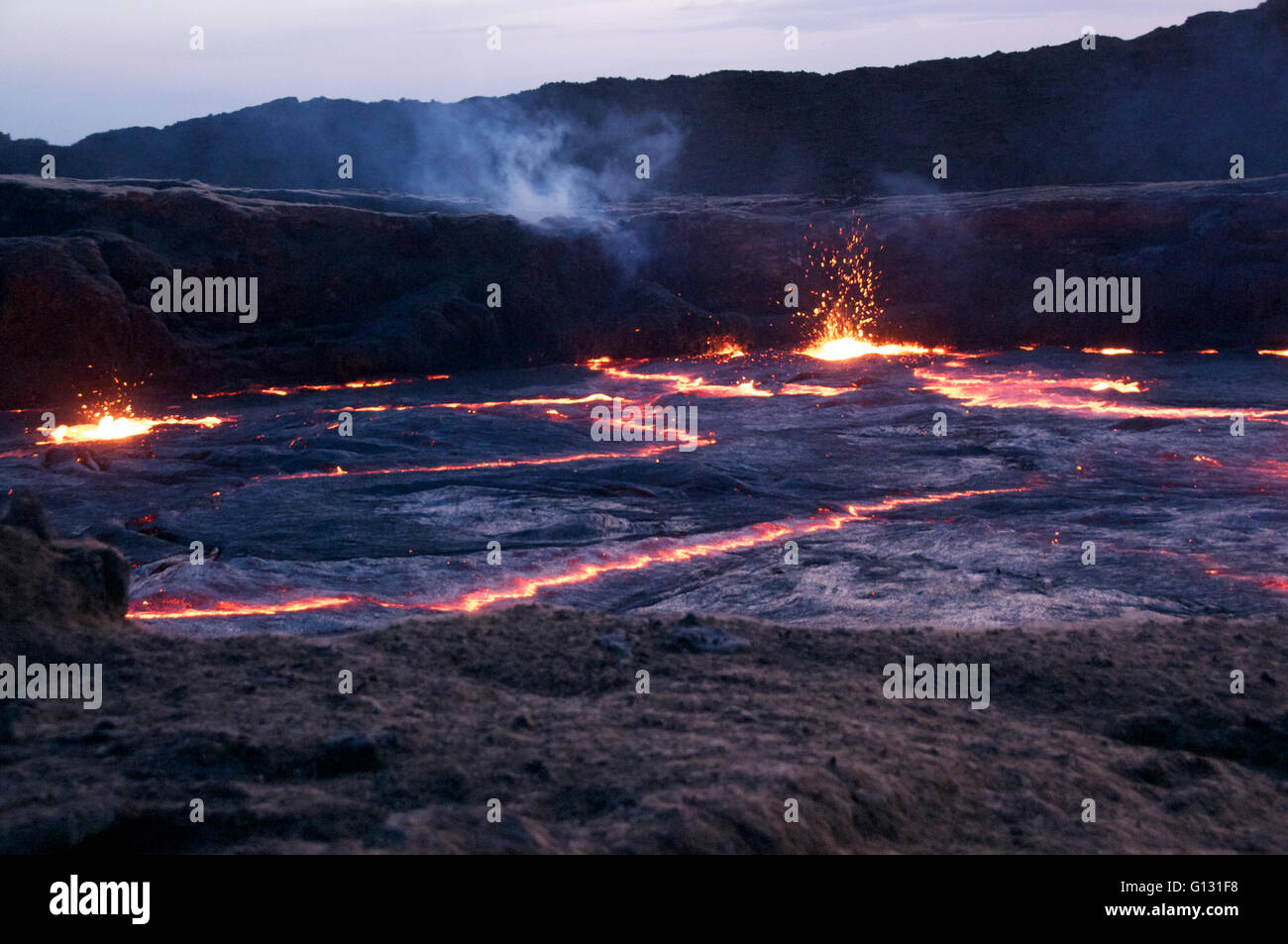 Ethiopia-Danakil Depression, Erta Ale Volcano Stock Photo - Alamy