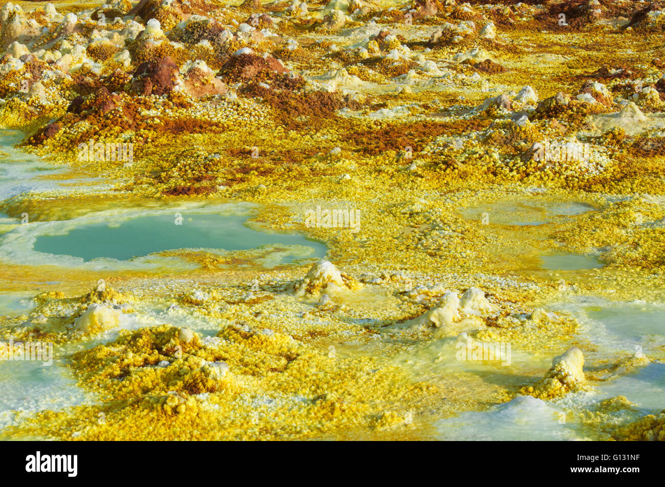 Ethiopia- Danakil Depression-Dallol crater pools Stock Photo - Alamy