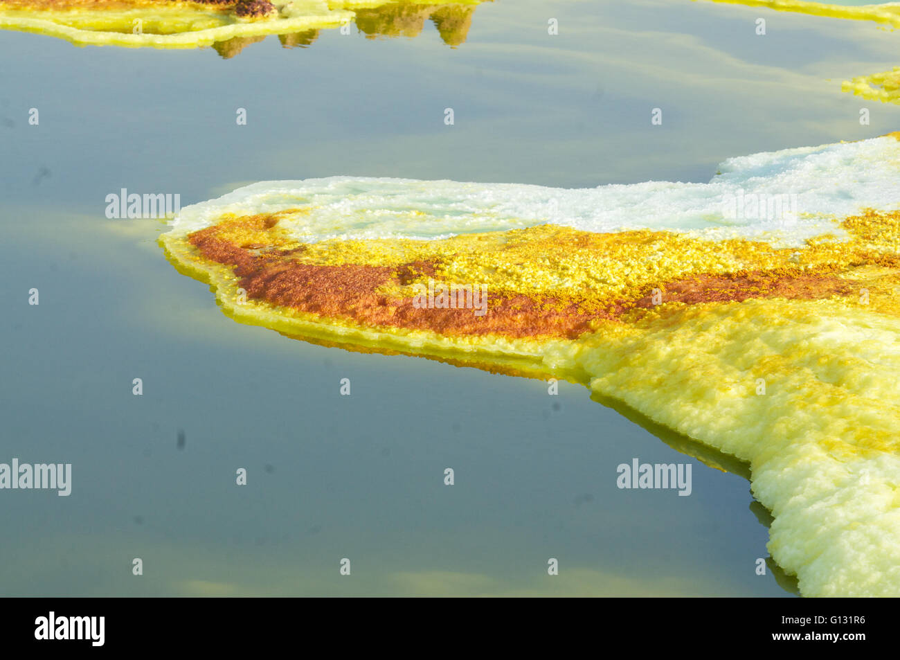 Ethiopia- Danakil Depression-Dallol crater pools Stock Photo - Alamy