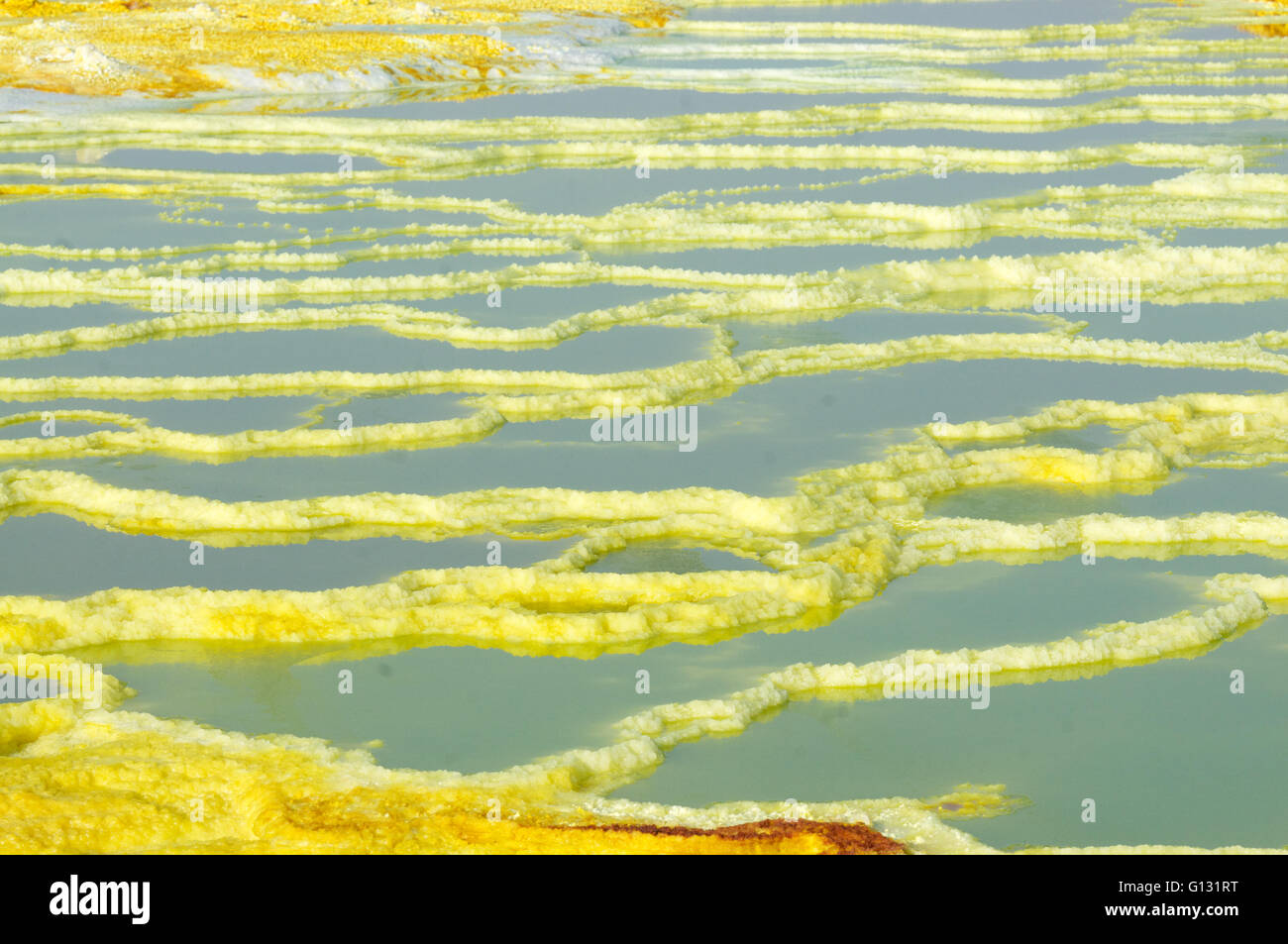 Ethiopia- Danakil Depression-Dallol crater pools Stock Photo - Alamy