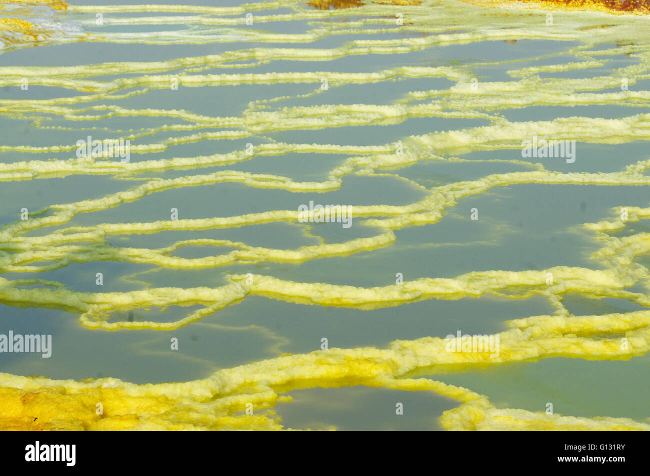 Ethiopia- Danakil Depression-Dallol crater pools Stock Photo - Alamy
