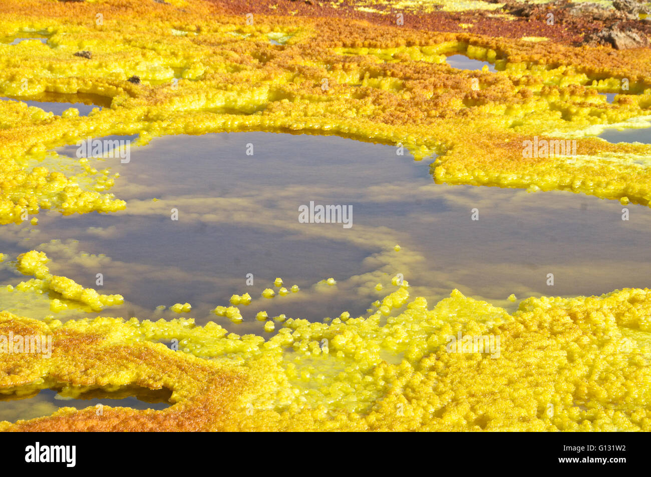 Ethiopia- Danakil Depression-Dallol crater pools Stock Photo - Alamy