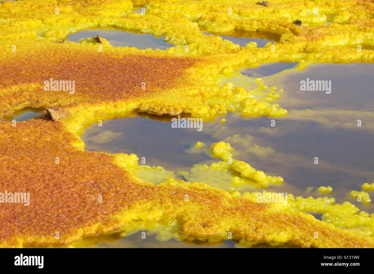 Ethiopia- Danakil Depression-Dallol crater pools Stock Photo - Alamy