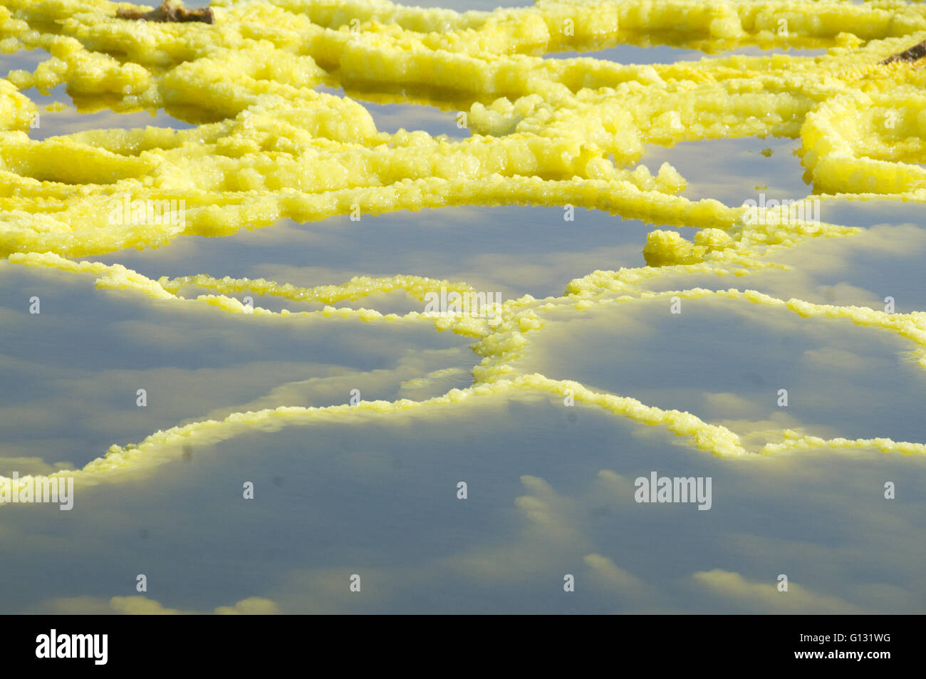 Ethiopia- Danakil Depression-Dallol crater pools Stock Photo - Alamy