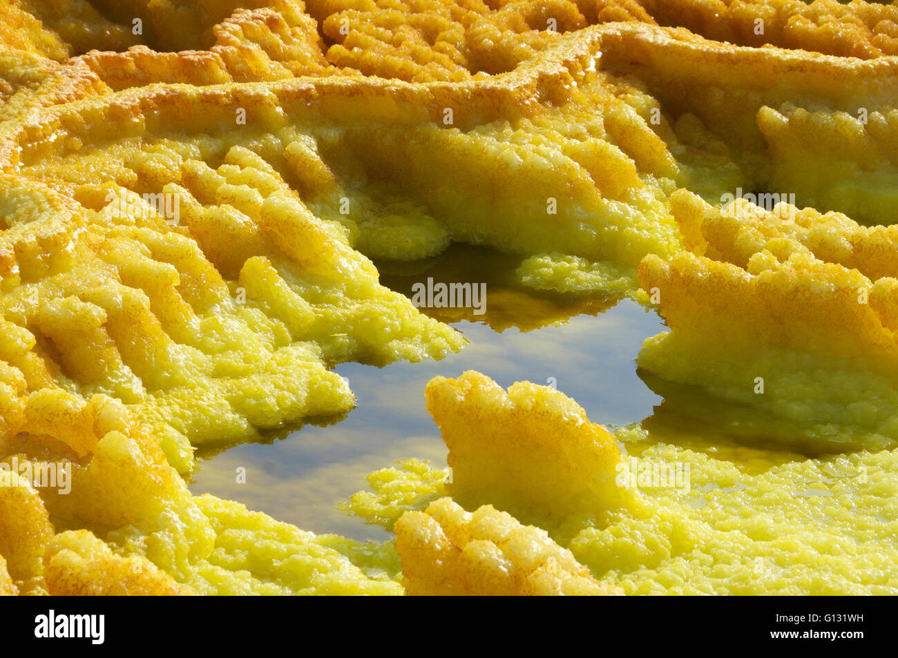 Ethiopia- Danakil Depression-Dallol crater pools Stock Photo - Alamy
