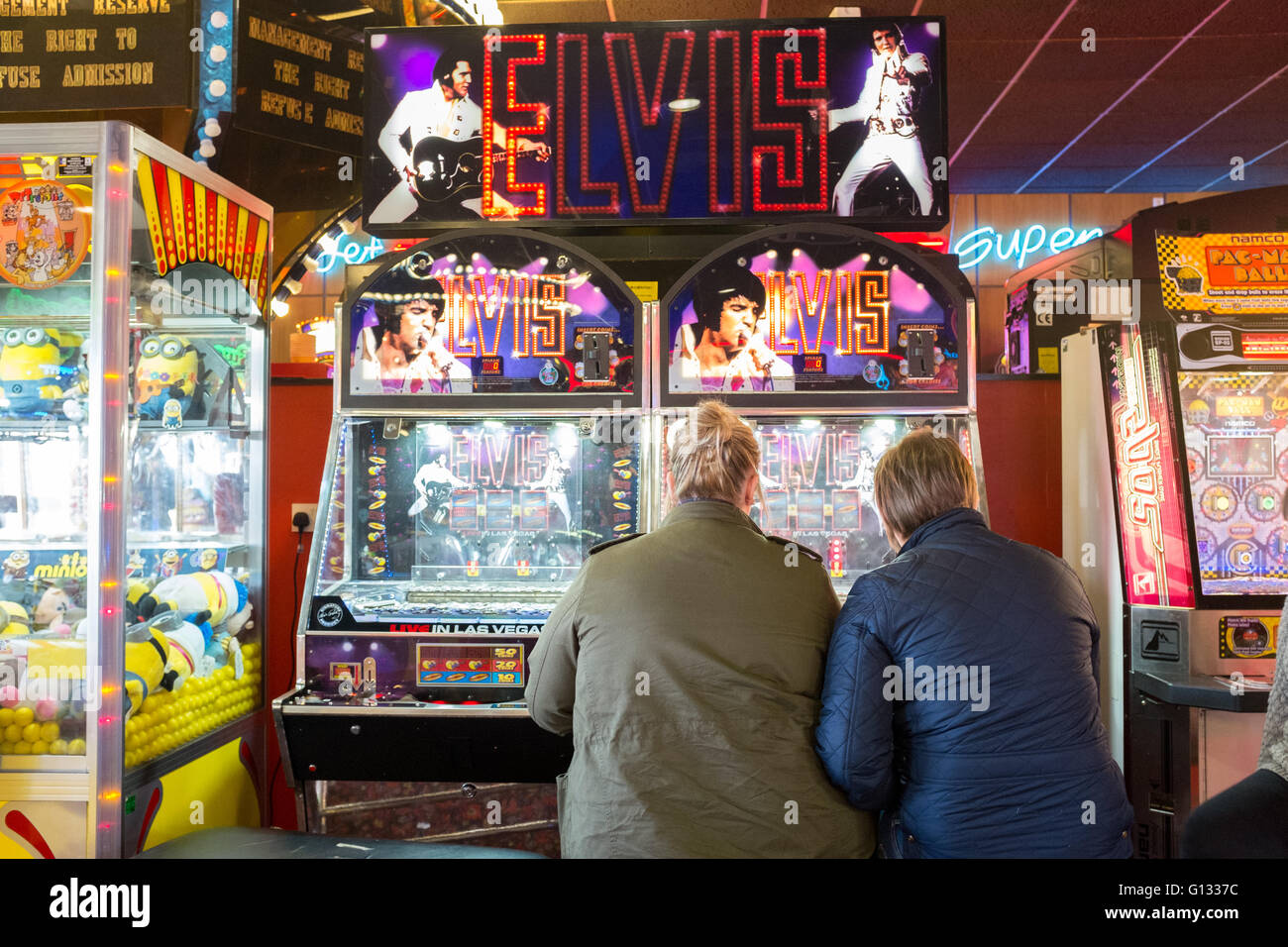 Amusement arcade on Morecambe seafront, UK Stock Photo - Alamy