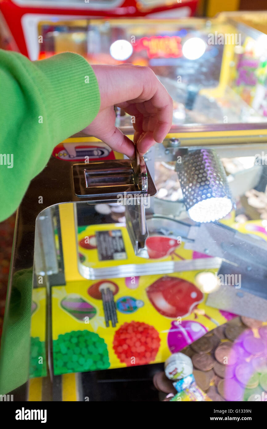 Amusement arcade on Morecambe seafront, UK Stock Photo - Alamy