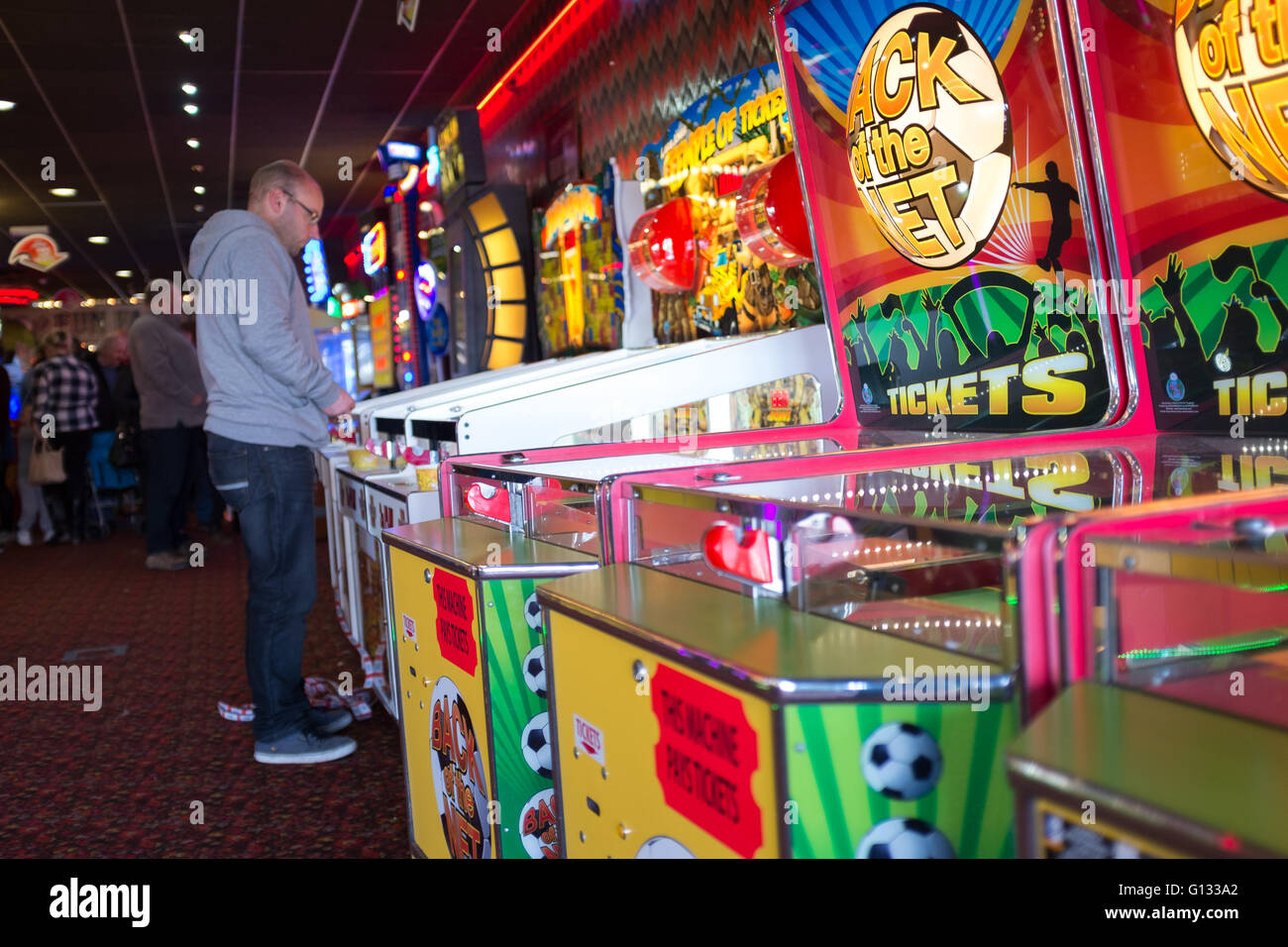 Amusement arcade on Morecambe seafront, UK Stock Photo - Alamy