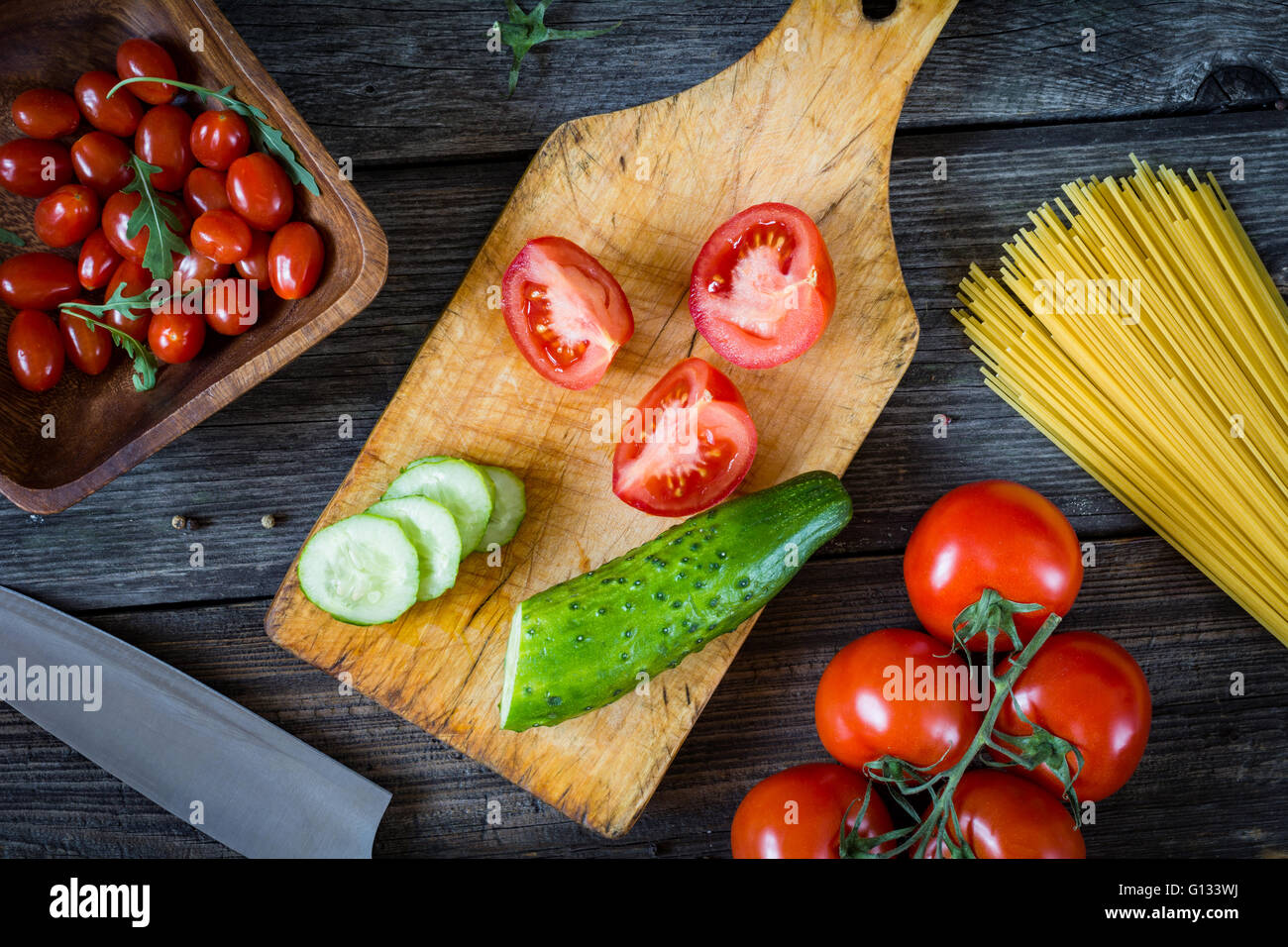 Food fresh vegetables cooking hi-res stock photography and images - Alamy
