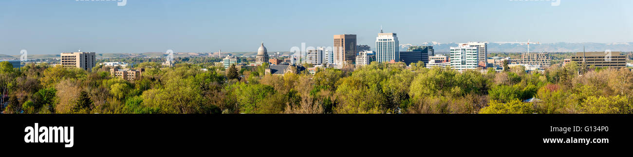 Boise skyline Panoramic view Stock Photo - Alamy