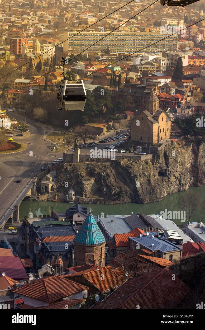 View of landmarks of Old Tbilisi, Georgia Stock Photo - Alamy