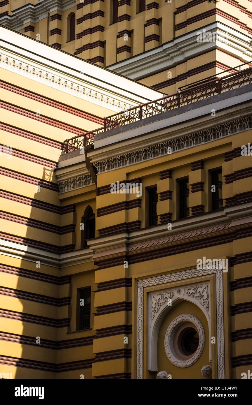 Facade of Tbilisi State Opera House in Eastern style, Tbilisi, Georgia ...