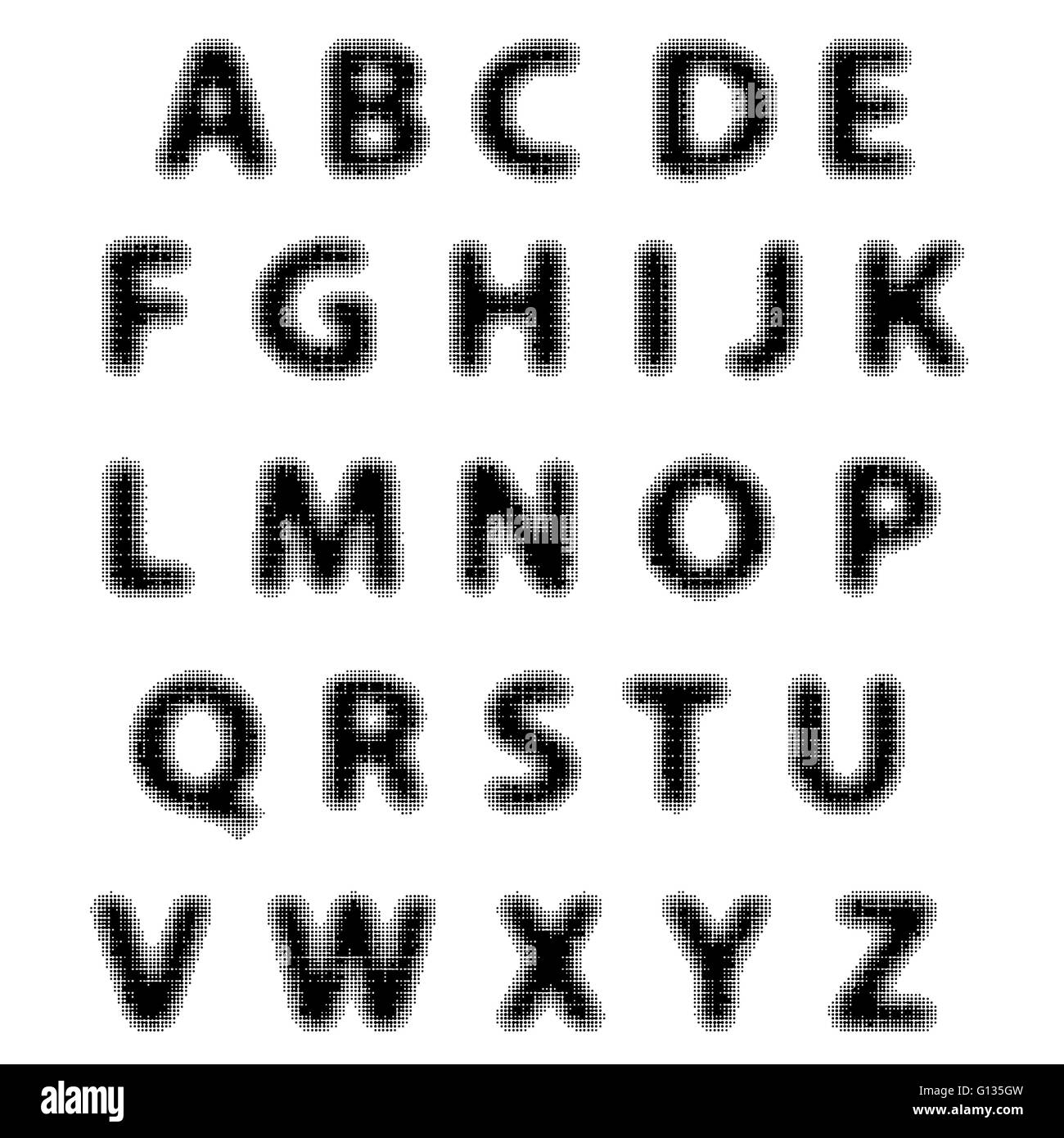 Black Alphabet Isolated Stock Vector Image & Art - Alamy