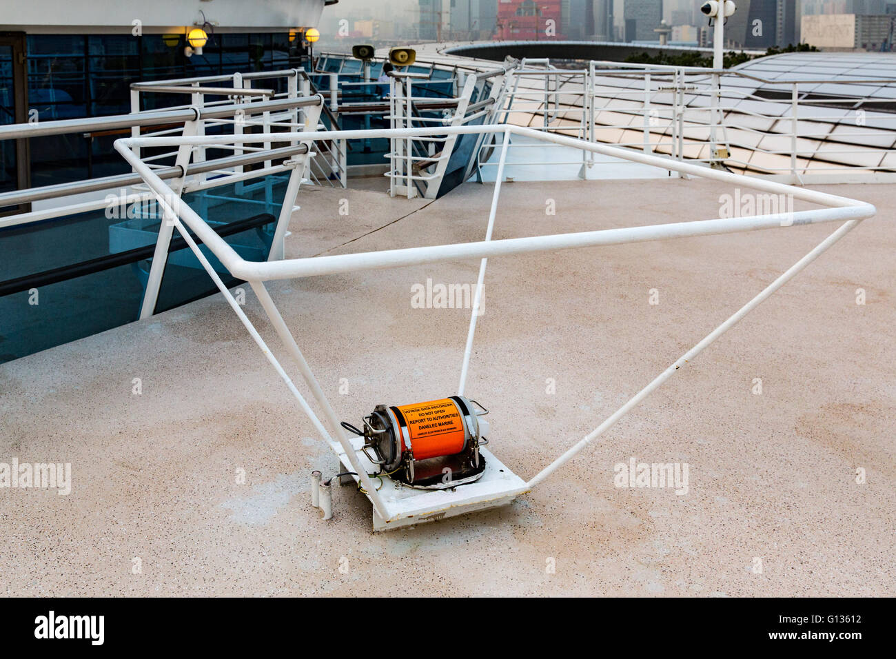 Cruise ship Voyage Data Recorder (Black Box Stock Photo - Alamy