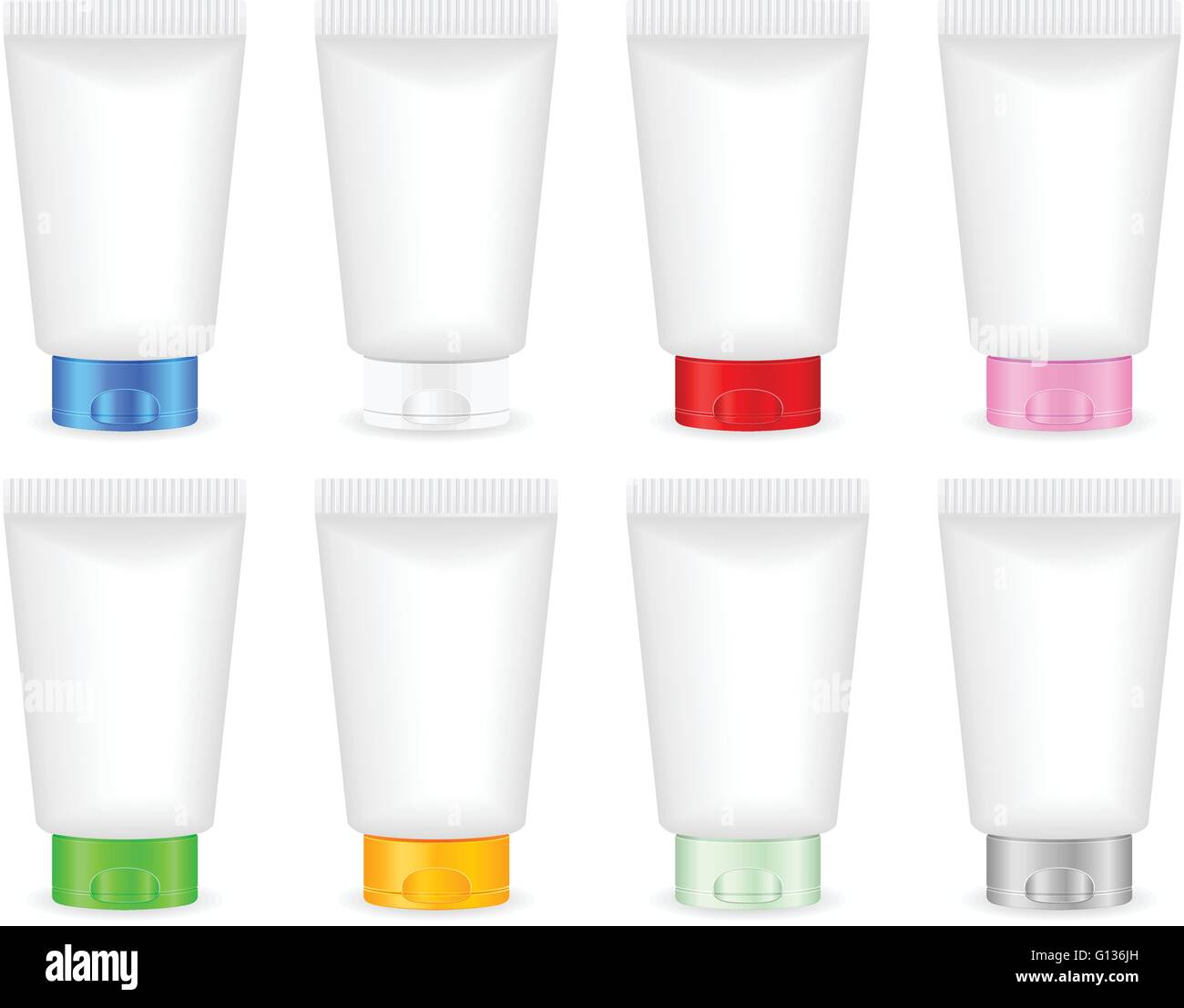 Cream tube set cosmetic Stock Vector Images - Alamy