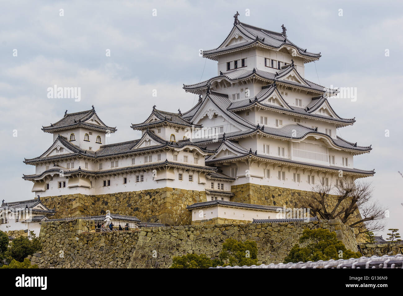 Himeji castle in winter, Himeji, Japan Stock Photo - Alamy