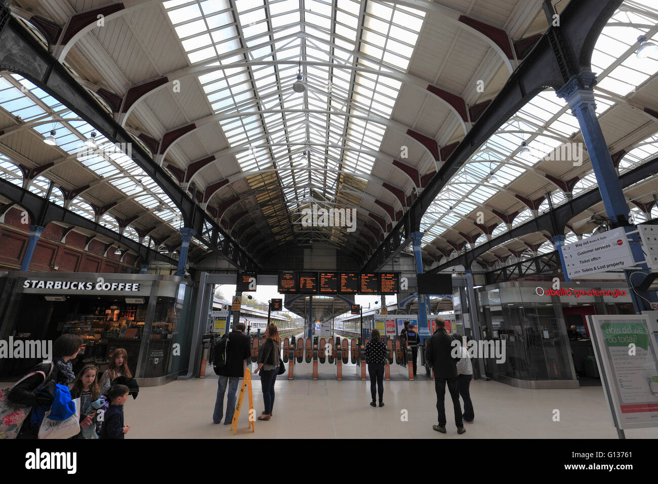 Inside Norwich railway station, UK Stock Photo: 103948377 - Alamy