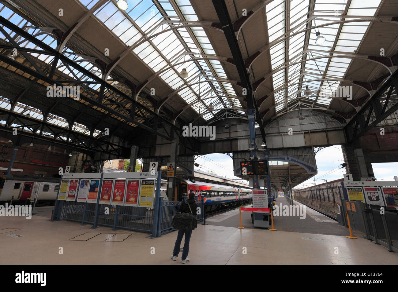 Inside Norwich railway station, UK Stock Photo - Alamy