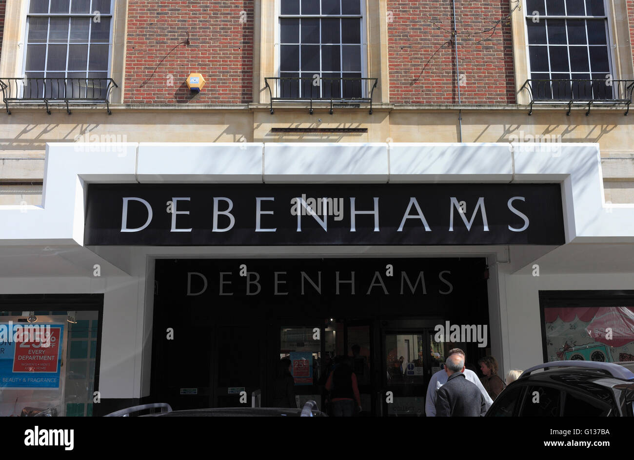 Debenhams store front in Norwich, Norfolk, UK Stock Photo - Alamy