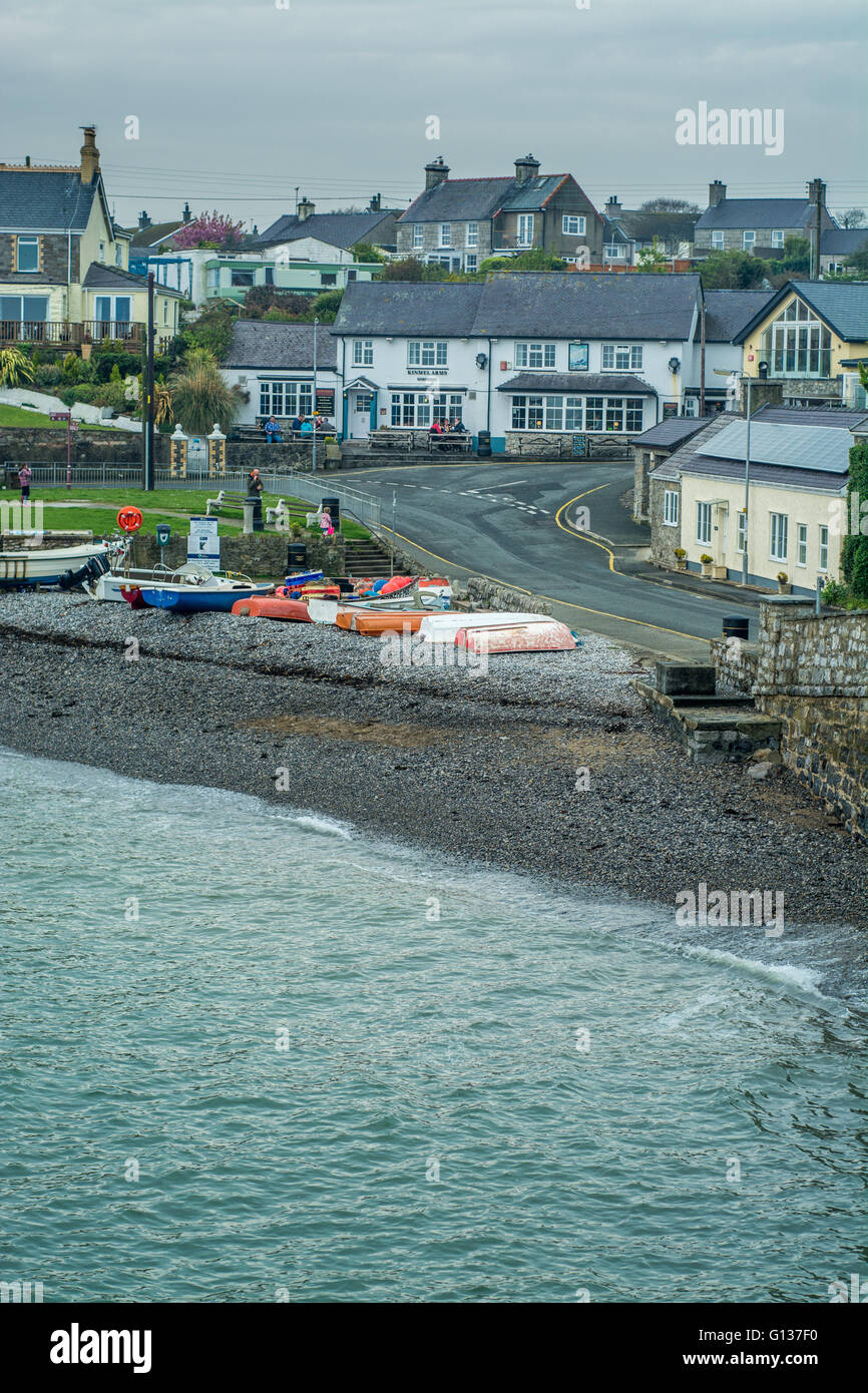The fishing village of Moelfre on Anglesey Stock Photo - Alamy